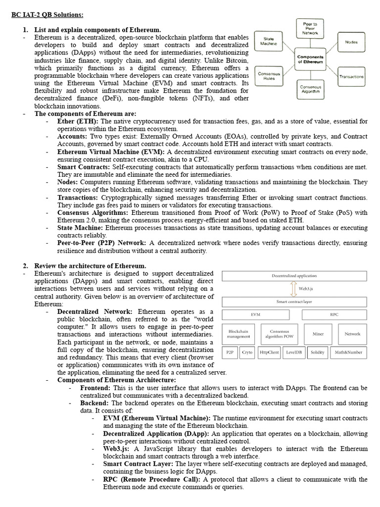 BC IAT-2 QB Solutions | PDF | Computing | Computer Science