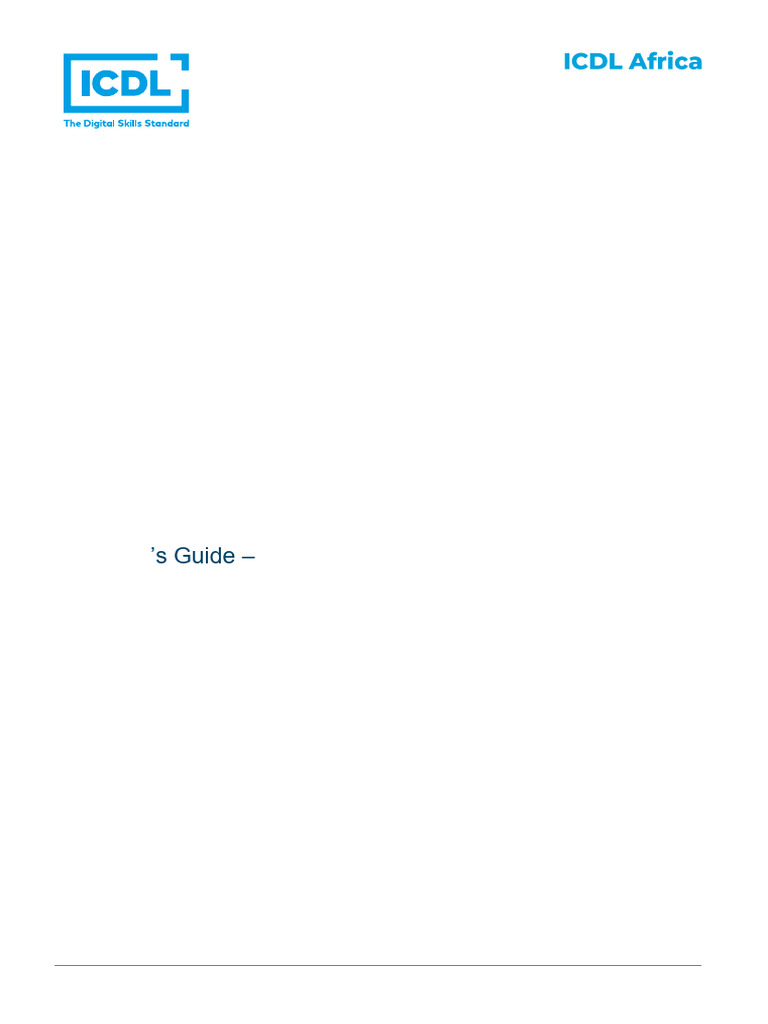 Guide to Becoming an ICDL Trainer | PDF | Learning | Educational Technology