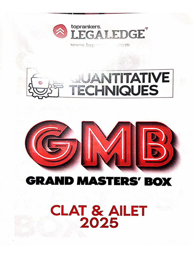 GMB Legal Reasoning.... | PDF