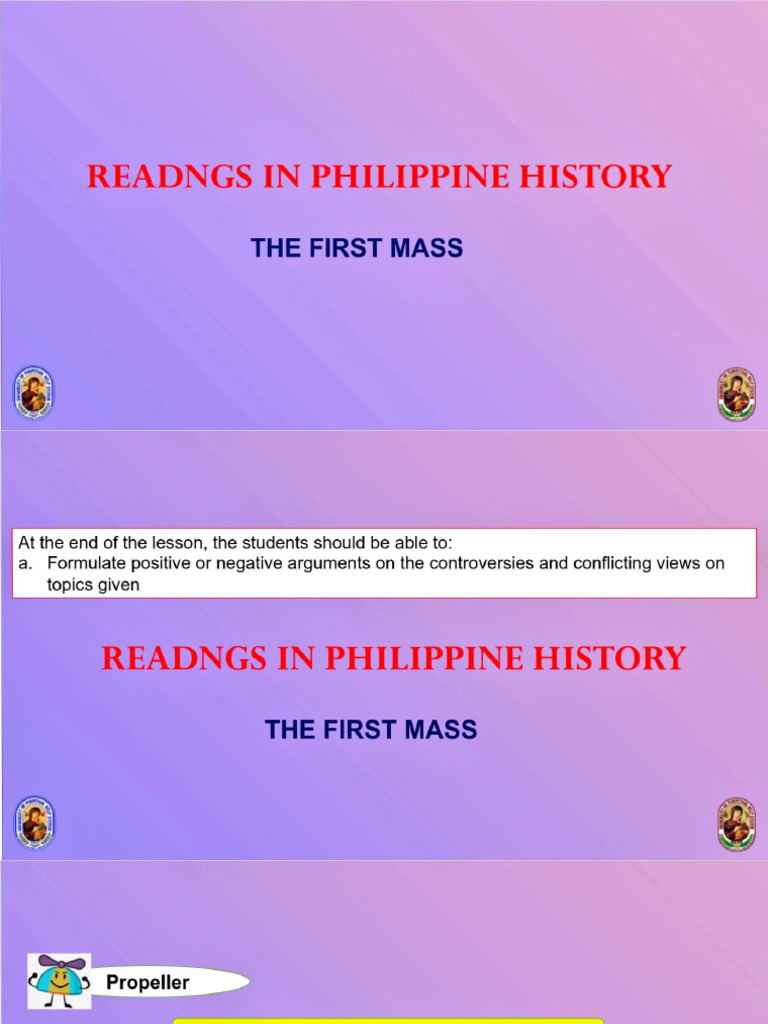 First Mass: Readings in Philippine History | PDF | Philippines