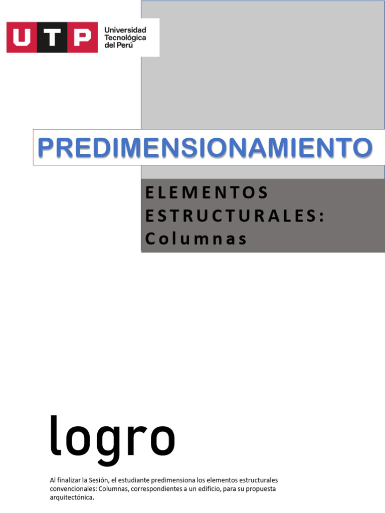 Predimensionamiento de Columnas Estructurales | PDF | Columna ...
