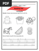 Letrang WW Kindergarten Worksheets | PDF