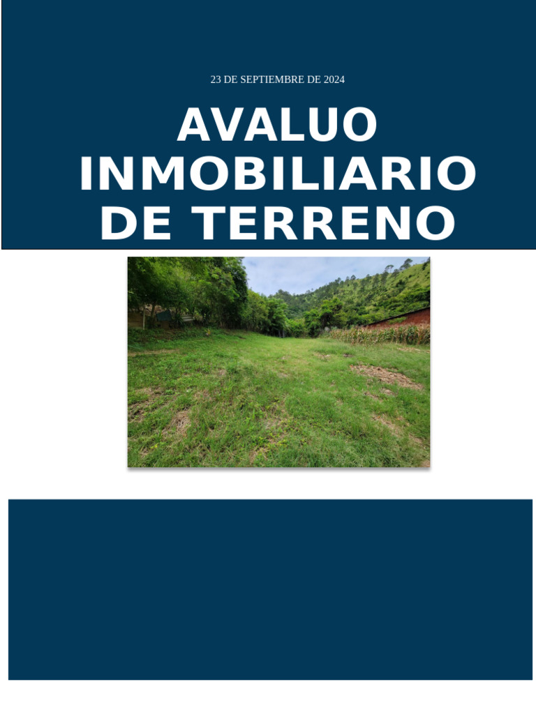 Avalúo Terreno Orlando Misael Gaitán Mendoza | PDF | Bienes raíces | Valoración (Finanzas)