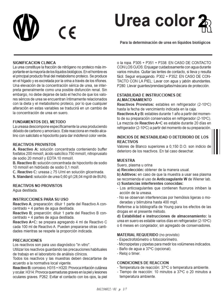urea_color_2r | PDF | Agua | Sustancias químicas