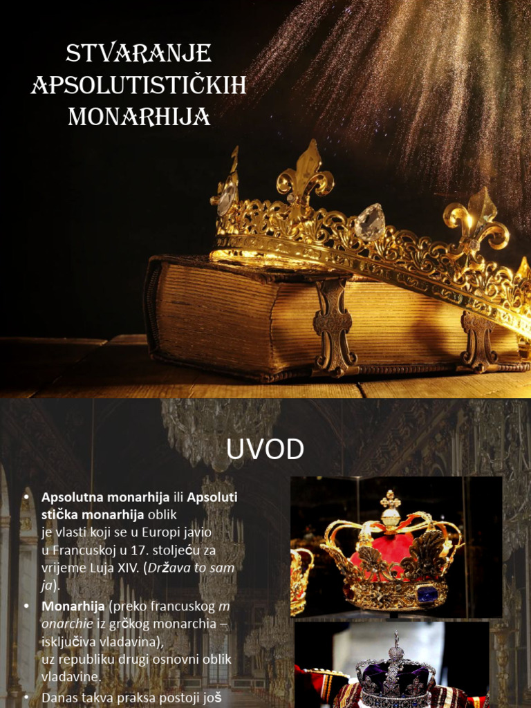 Stvaranje Apsolutistickih Monarhija | PDF
