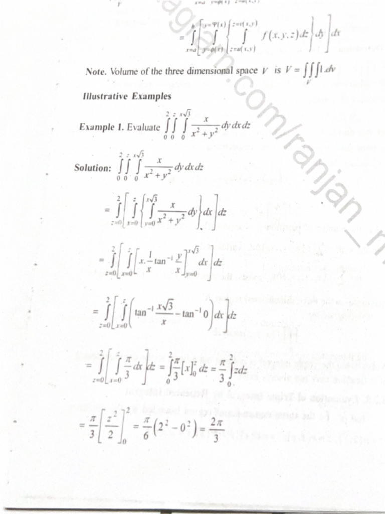 Triple Integral | PDF