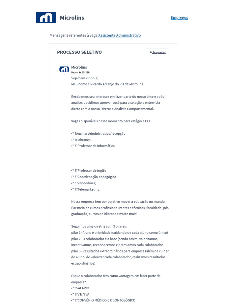 Microlins - Trabalhe Conosco - PandaPe | PDF | Negócios