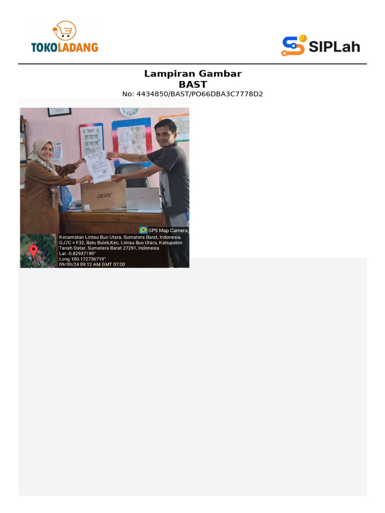 Gambar BAST Printer | PDF