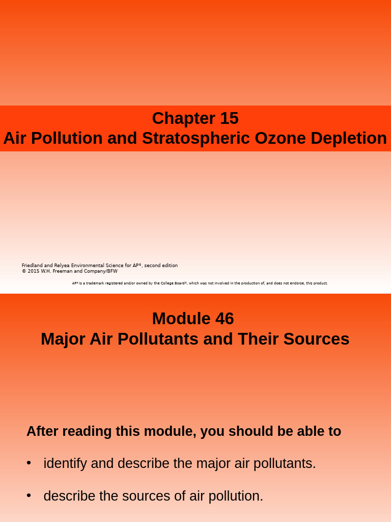 APES 2e TRM CH 15 PPT Presentation 15 | PDF | Smog | Air Pollution