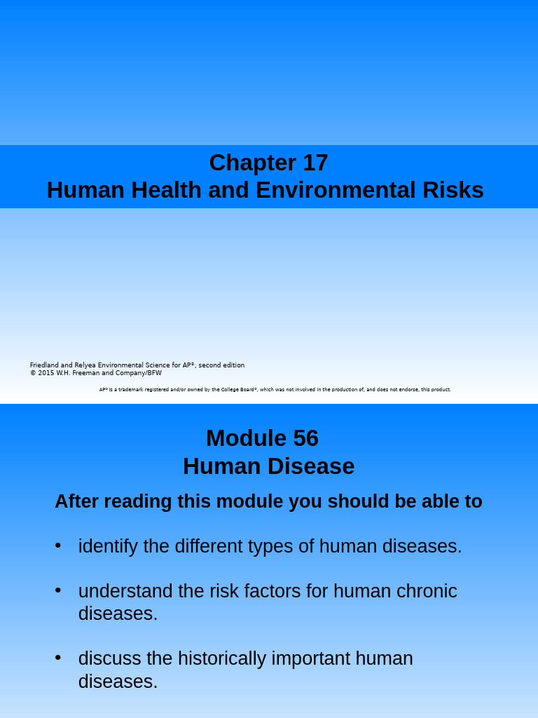 APES_2e_TRM_CH_17_ppt_Presentation_17 | PDF | Risk | Infection