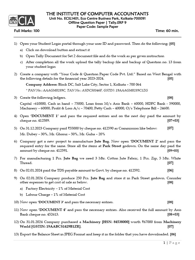 Tally_Set 2 | PDF | Computing