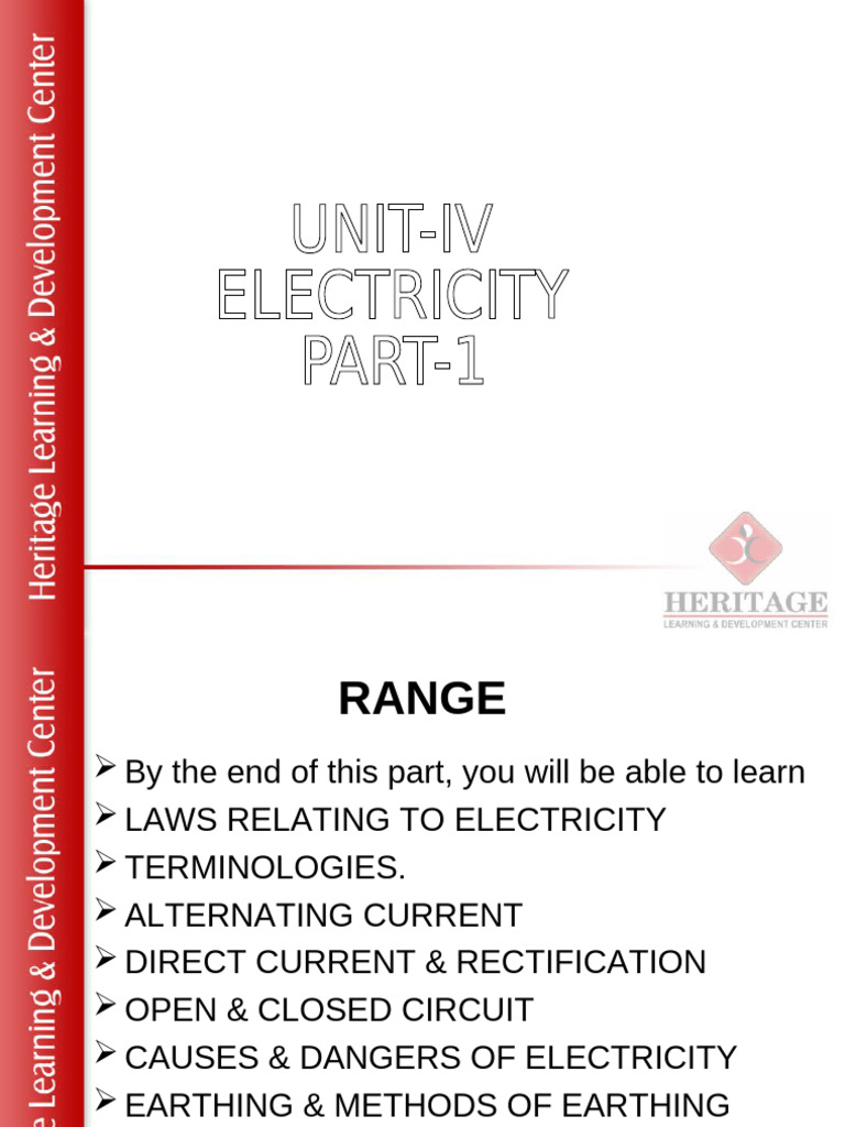 Unit 4, Electricity (All Sub Topics Covered) | PDF | Rectifier ...