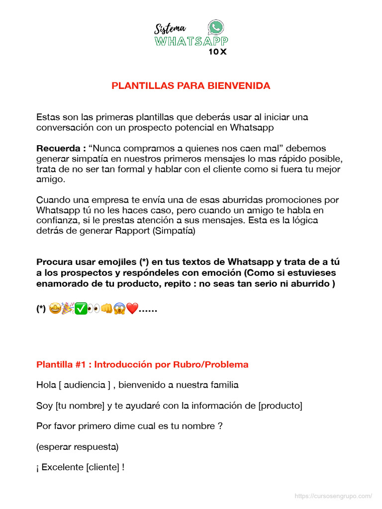 plantillas-bienvenida | PDF