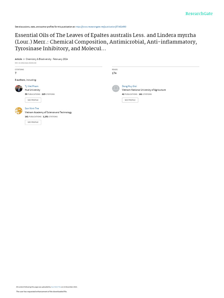 Pham, Ty Viet, Le Huu Cuong, Tran Thi Hong Ha, Nguyen Dinh Luyen, Nguyen Xuan Ha, Thao Xuan ...