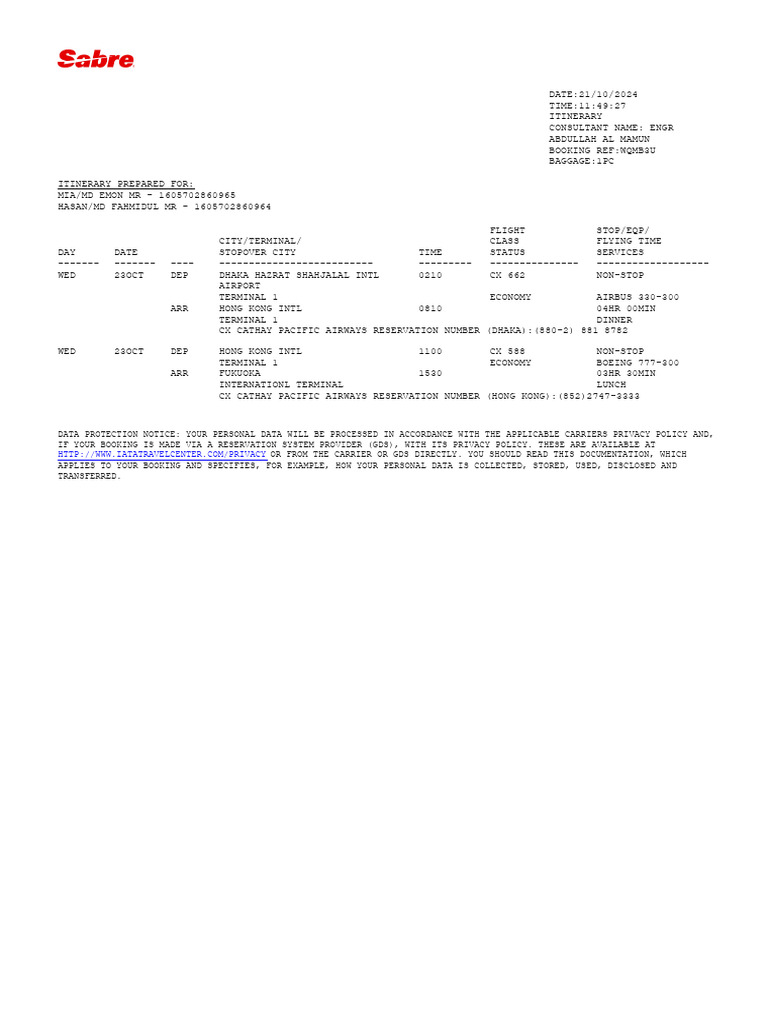 Wqmb3u Mia MD Emon MR 23oct Dachkg | PDF | Airliner | Airlines Wqmb3u Mia MD Emon MR 23oct Dachkg | PDF | Airliner | Airlines