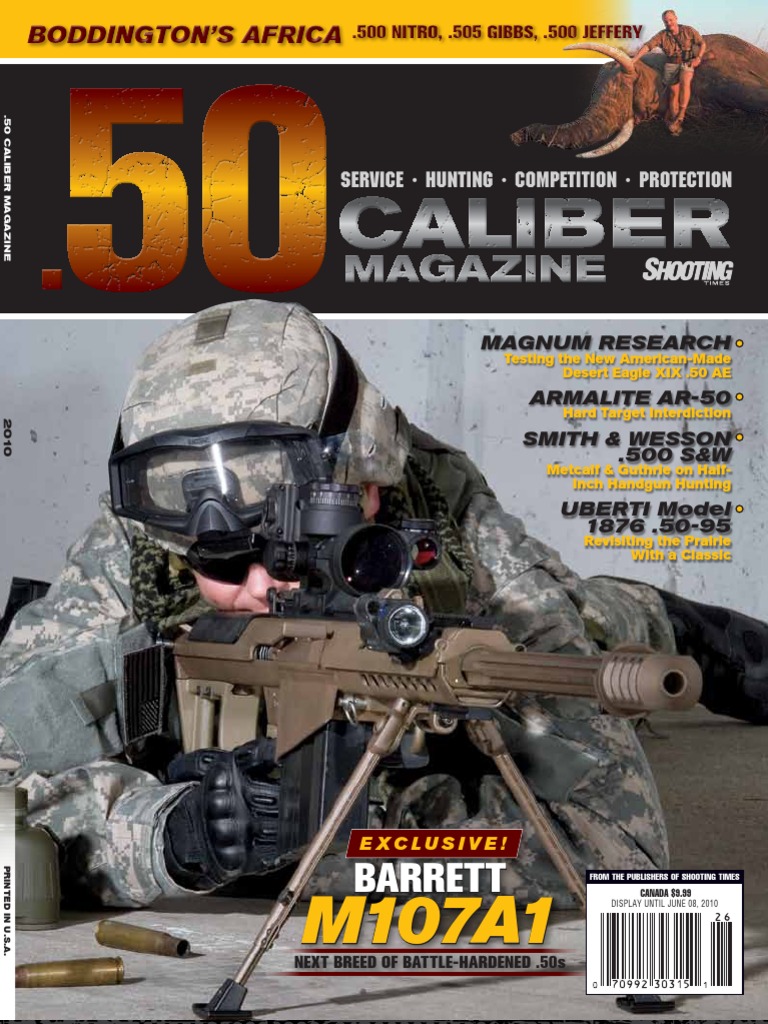 .50 Caliber Magazine | PDF | Rifle | Projectiles