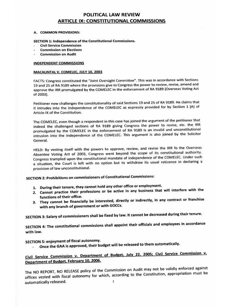 Consti Law Review 6 | PDF