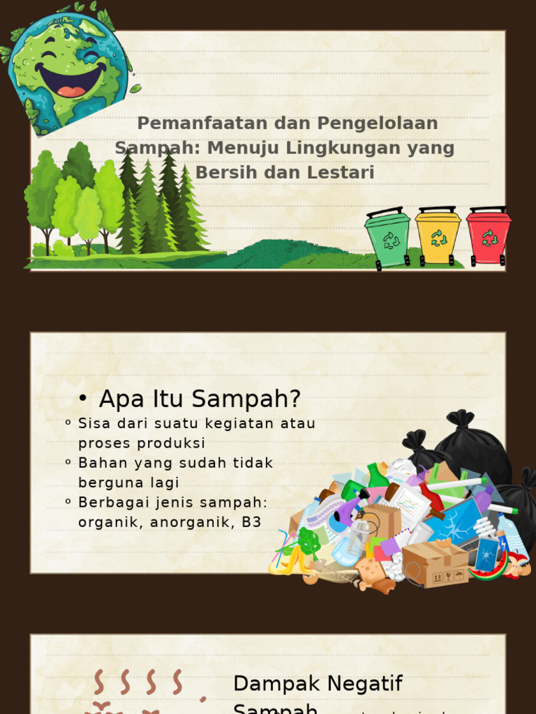 Pemanfaatan Dan Pengelolaan Sampah Menuju Lingkungan Yang Bersih Dan Lestari 2 | PDF