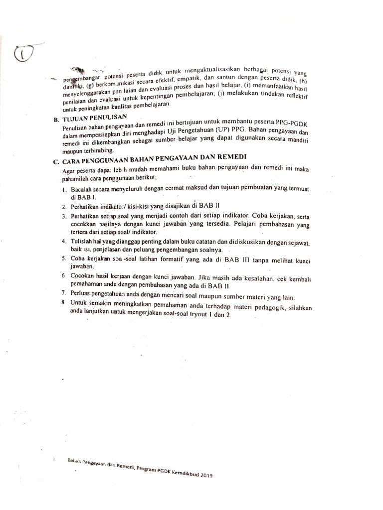 Latihan Soal PCK | PDF