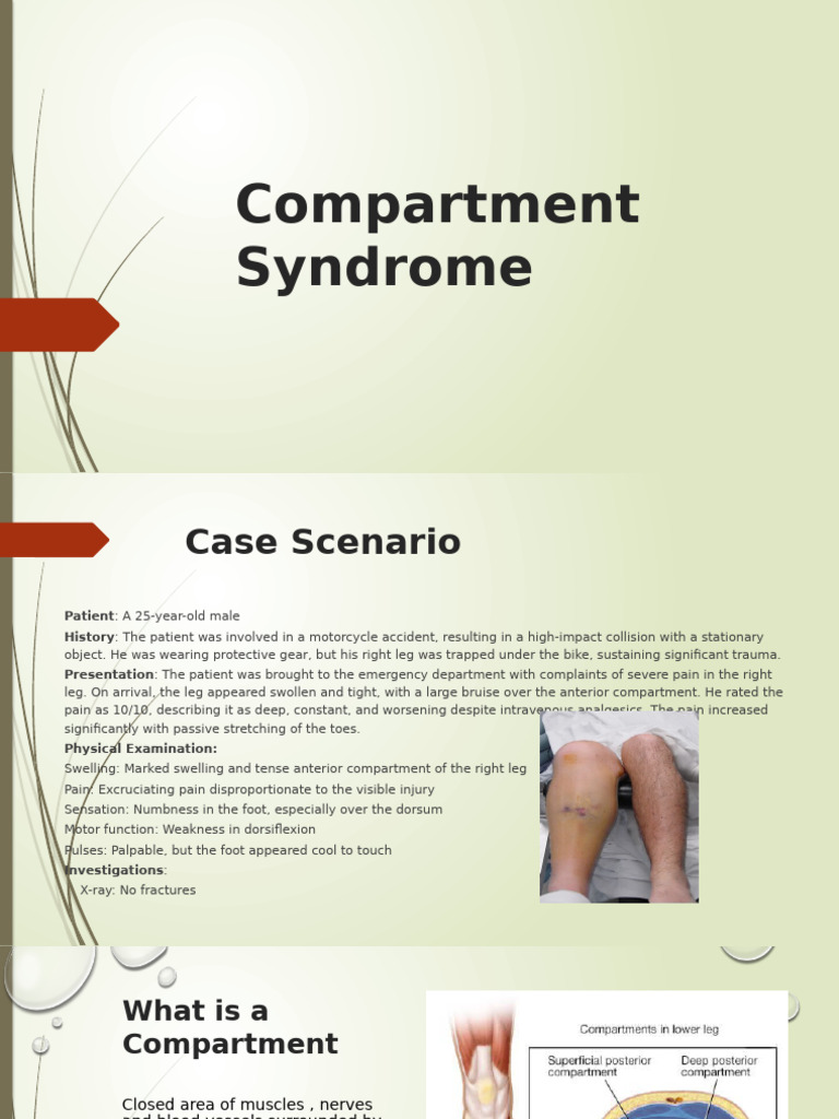 Compartment Syndrome | PDF | Anatomical Terms Of Motion | Medical ...