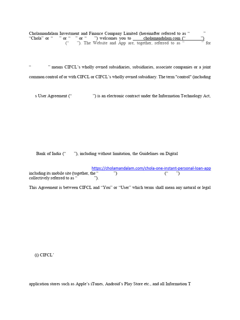 Chola One Terms and Conditions 21b5ca77e3 | PDF | Damages | Arbitration