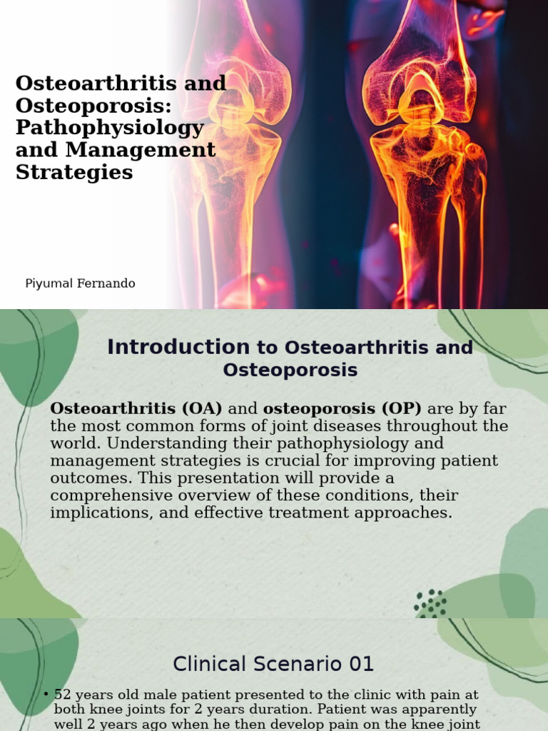 Osteoarthritis and Osteoporosis | PDF | Osteoarthritis | Bone