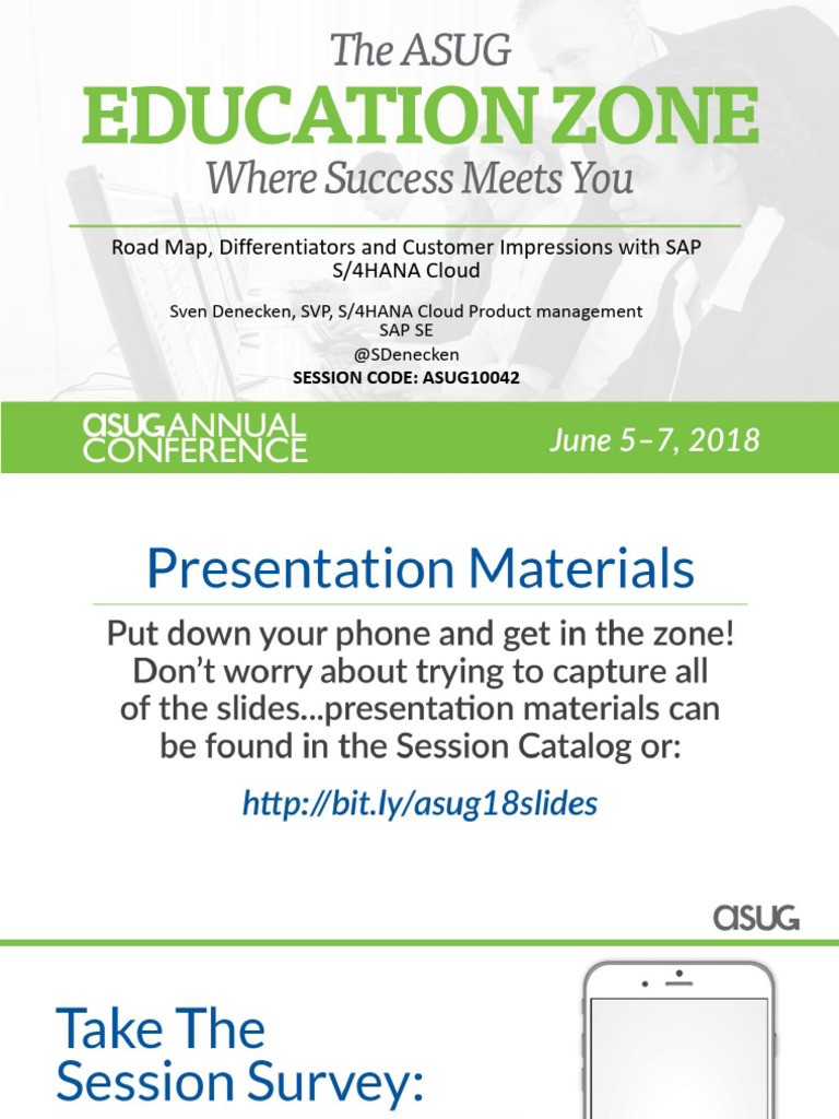ASUG10042 - Road Map - Differentiators and Customer Impressions With ...