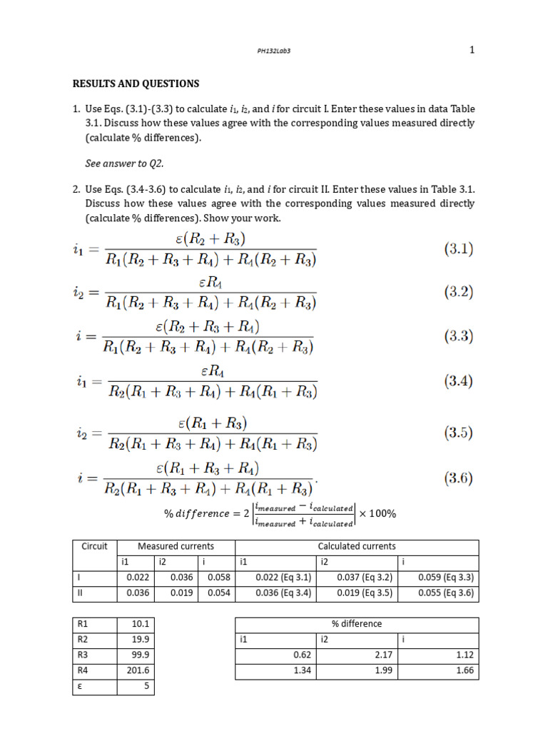 PH 132 Lab 3c | PDF | Materials Science | Physical Quantities