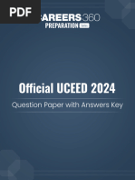 UCEED 2022 Original Past Paper With Solutions (Part A - B) | PDF | Circle | Drawing