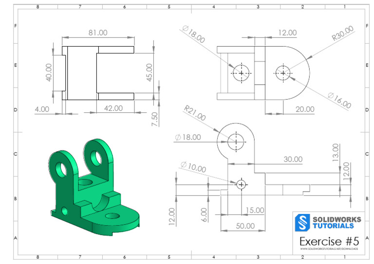 Exercise 4 - Solidworkstutorials - Net With Ryan | PDF