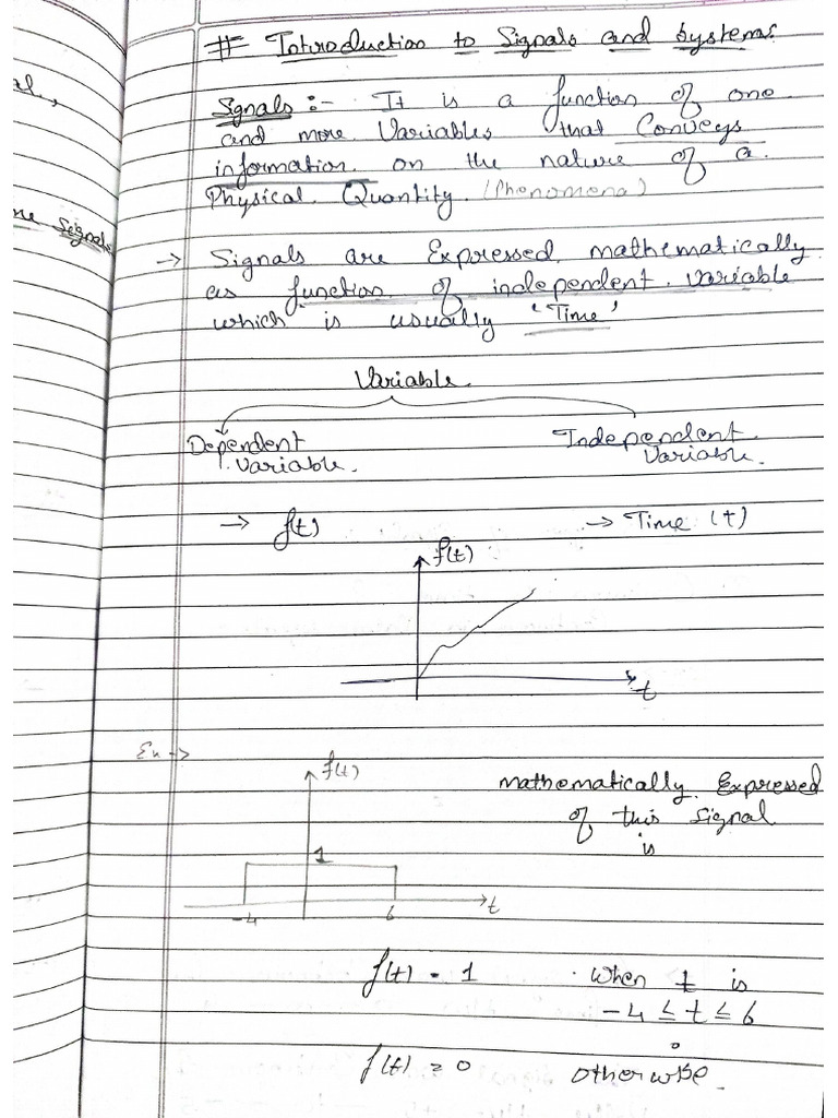 Signals& System | PDF