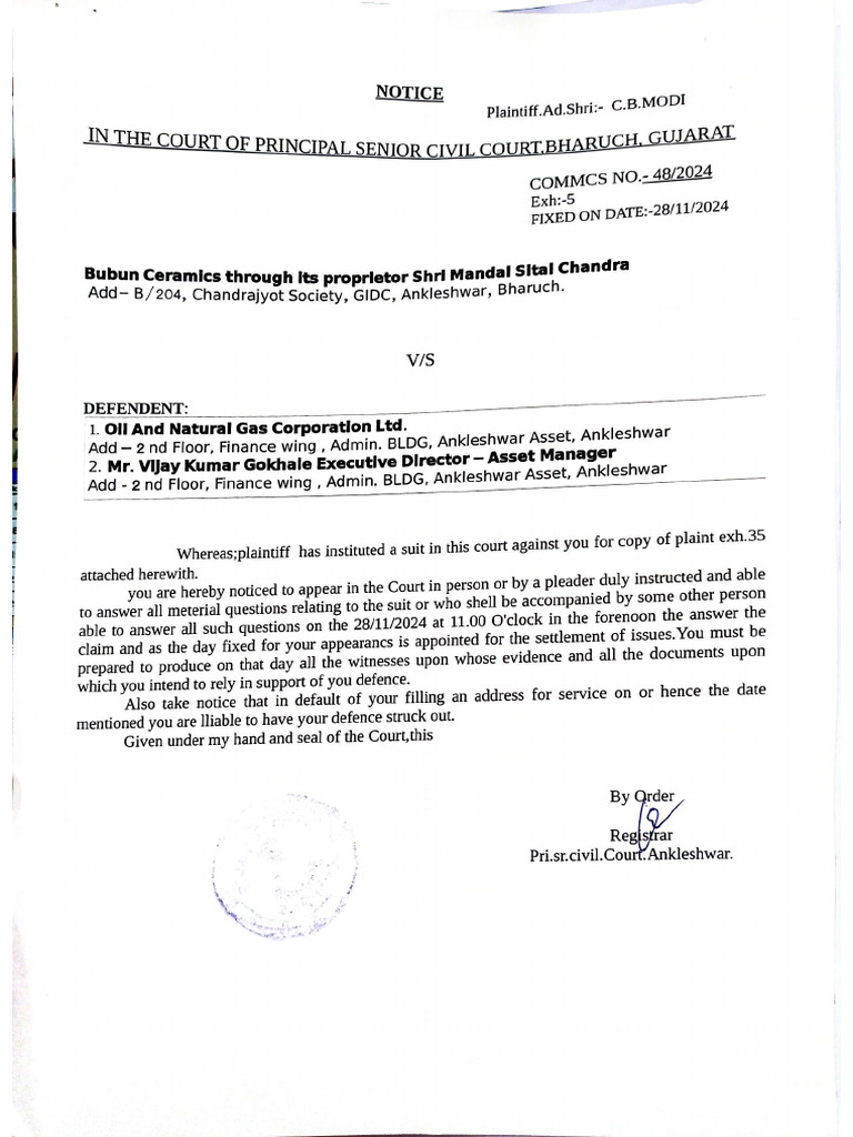 Bubun Hearing | PDF