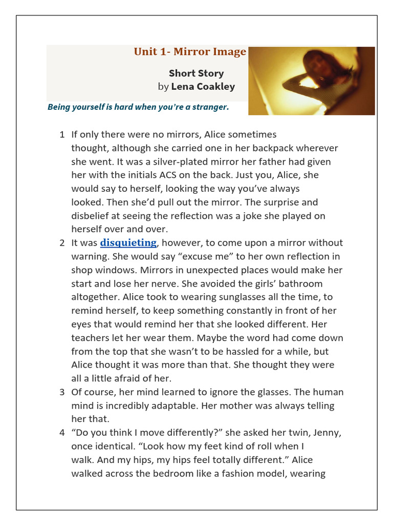 Mirror Image PDF | PDF | Mystery, Thriller & Crime Fiction