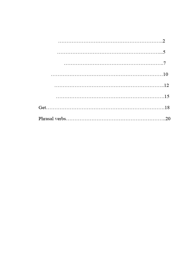 Pre-Intermediate Vocabulary | PDF