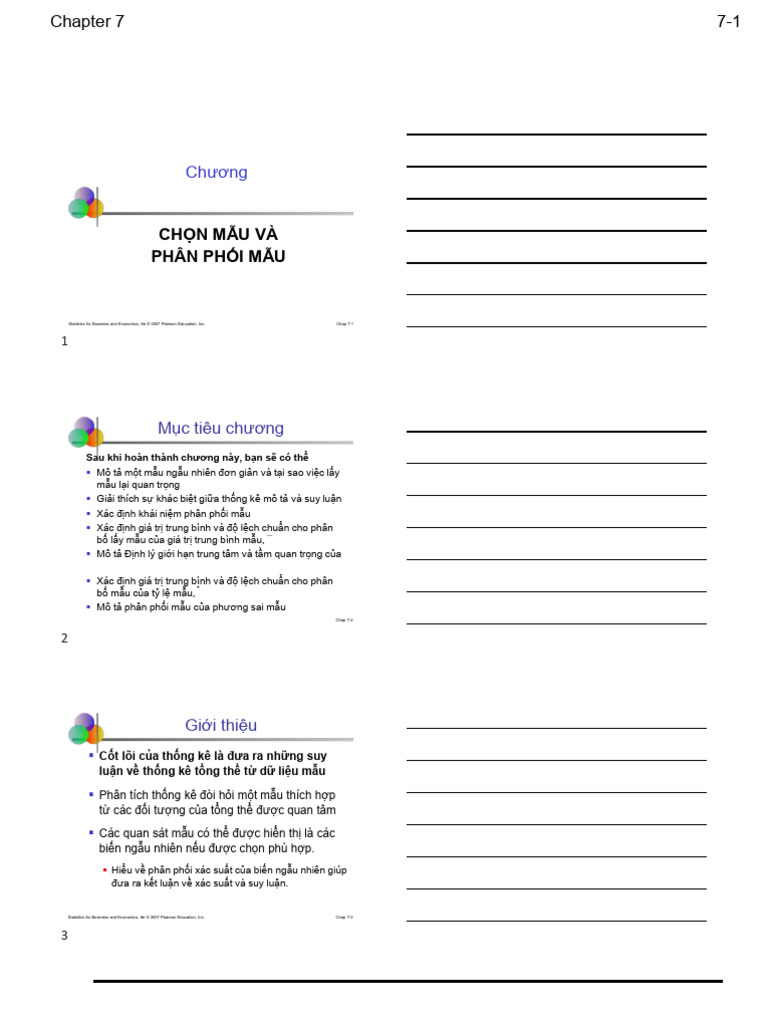 KT471 - Chap07-Chon Mau Va Phan Phoi Mau | PDF