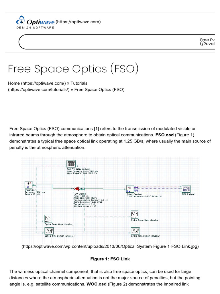 Free Space Optics (FSO) - Optiwave | PDF | Electromagnetic Radiation ...