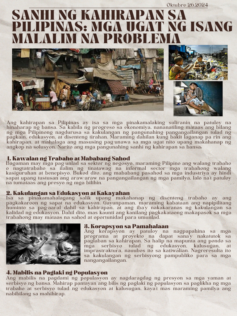 Kahirapan Sa Pilipinas | PDF