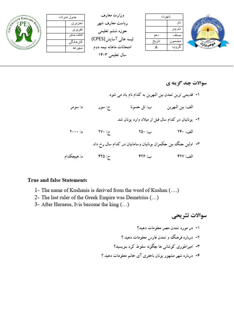 10th History | PDF