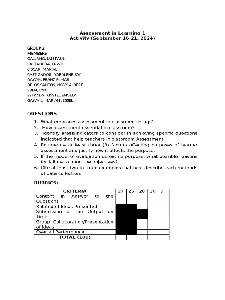 Group 2 - Bsed Socstud 2b | PDF | Educational Assessment | Teachers