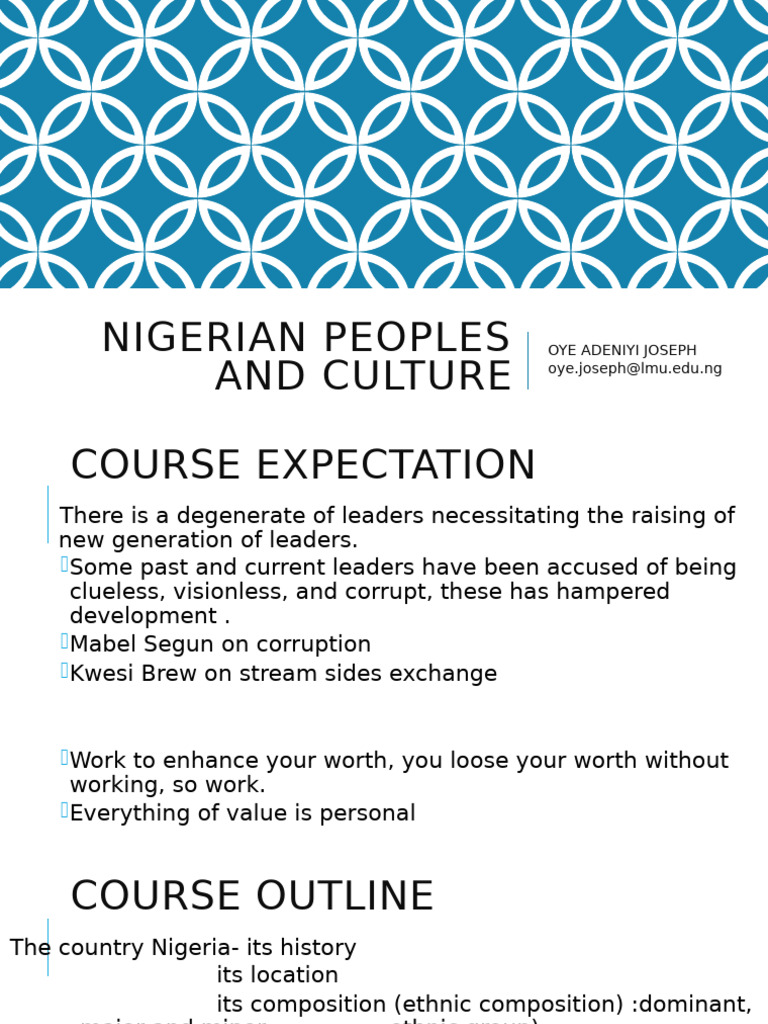 Overview of Nigerian Peoples and Culture | PDF | Nigeria | Africa