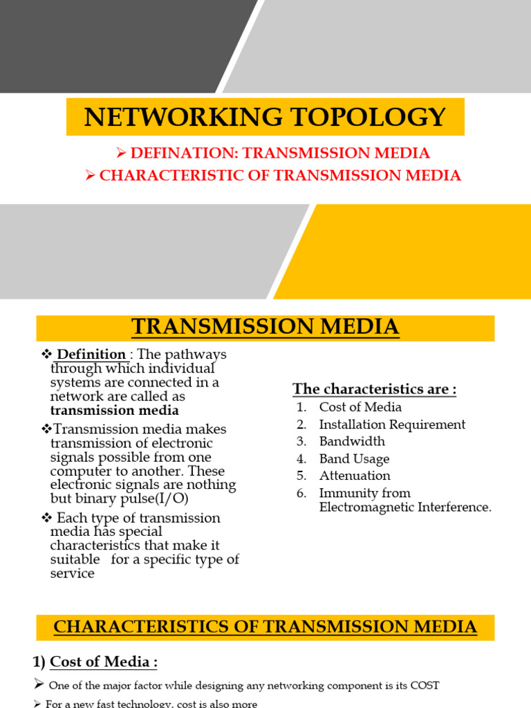 Module 1 - Transmission Media | PDF | Transmission Medium | Bandwidth (Signal Processing)