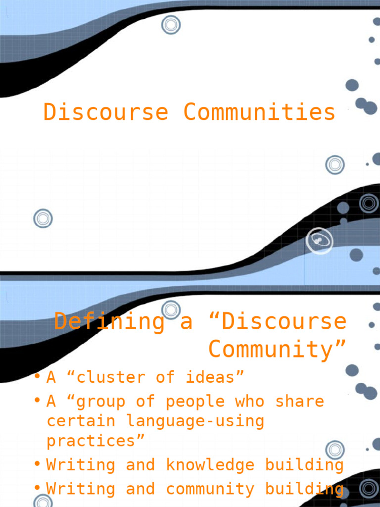 Understanding Discourse Communities | PDF | Knowledge | Discourse