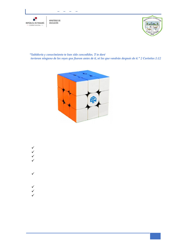 9°f - Proyecto Rubik-1 | PDF | Matemáticas