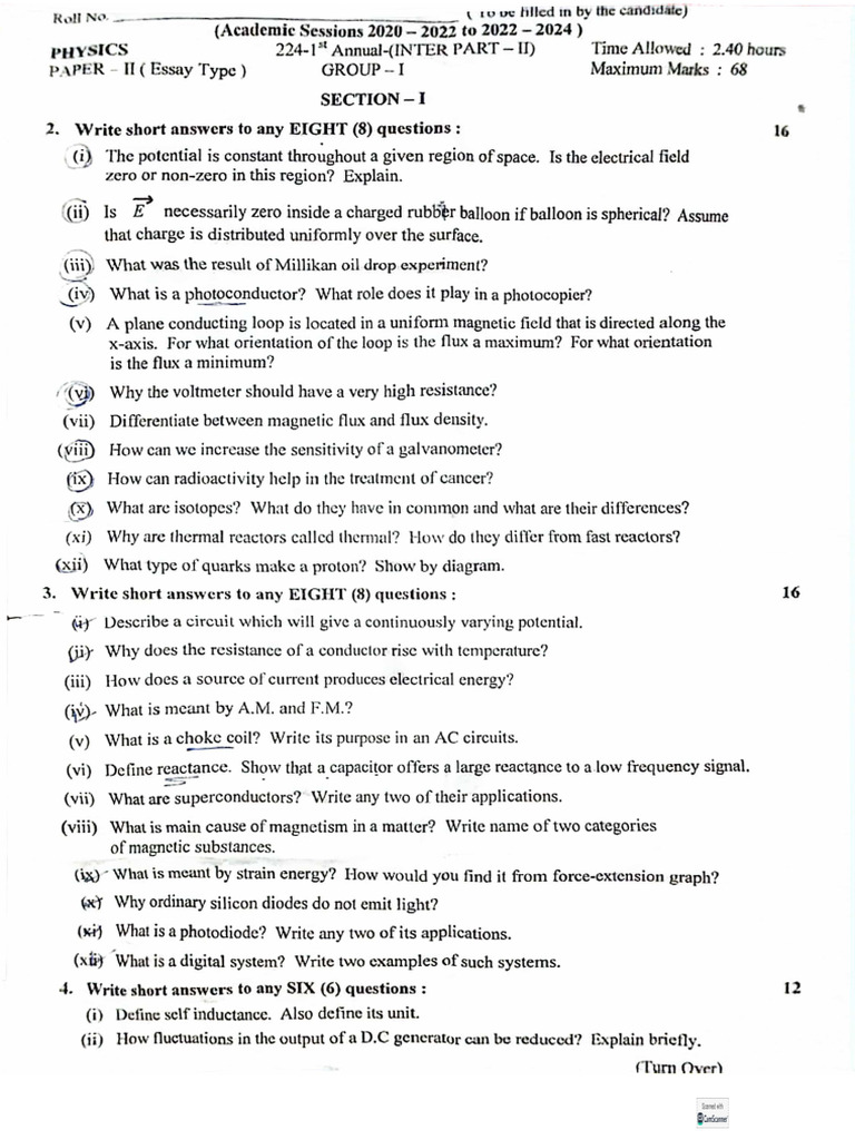 Gujrawala Board Physics Part 2 | PDF