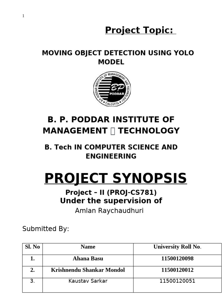 YOLO Model for Moving Object Detection | PDF | Engineering | Computer ...