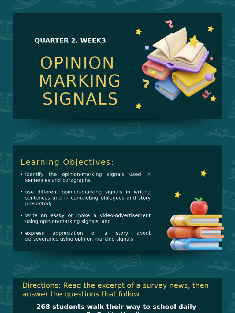 Opinion Marking Signals | PDF | Poetry | Rhyme