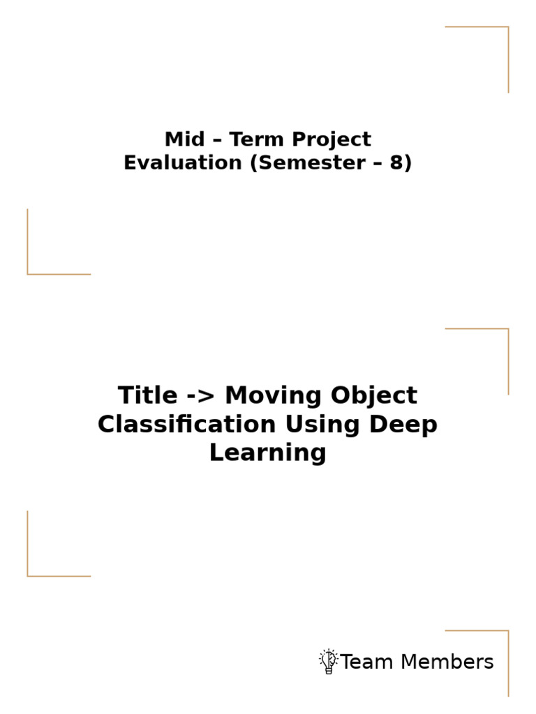 Group Number 2 Moving Object Classification Using Yolo Algorithm 6567