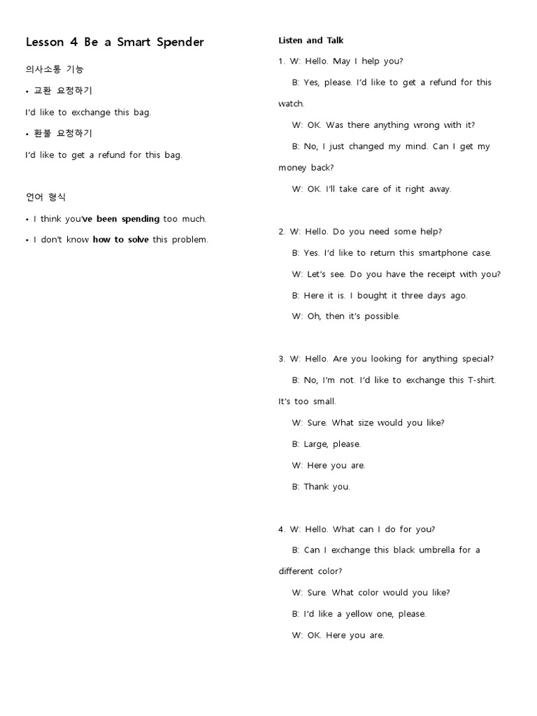 Lesson 4 Be A Smart Spender | PDF | Self-Improvement