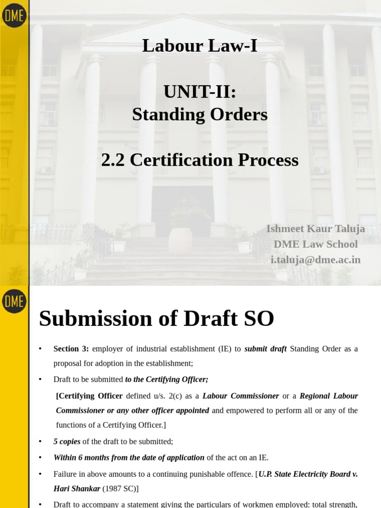 Unit II 2.3 Certification Process | PDF | Appeal | Employment