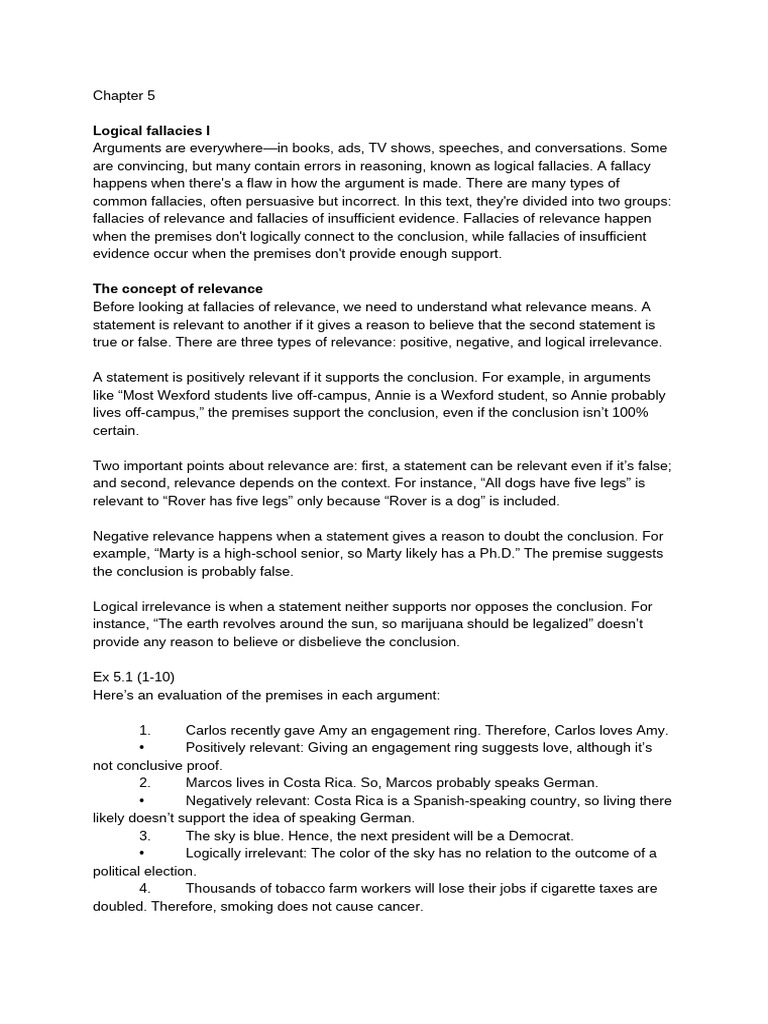 Critical Thinking | PDF | Fallacy | Argument